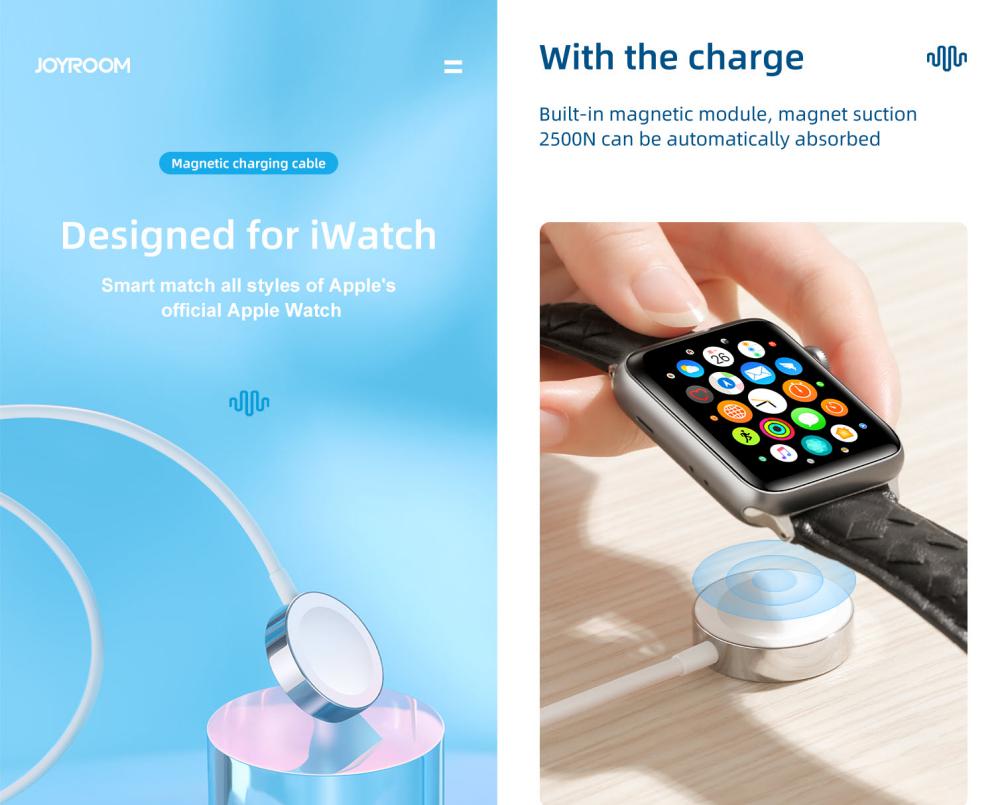 JOYROOM S-IW001 Ben Series Magnetic Charging Cable for iWatch Apple ...